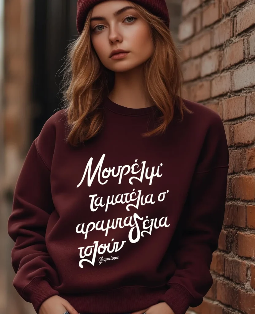 Καρτ ποστάλ “Μουρέλιμ’ τα ματέλια σ’ αραμπαδέλια τσλούν” 2 - Papalines ...